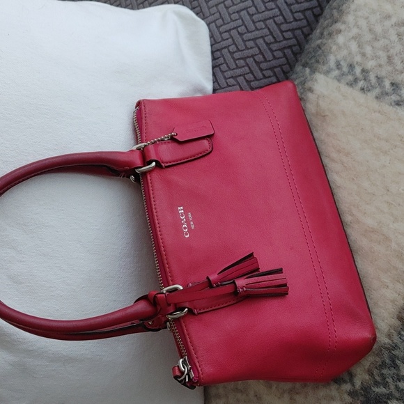 Coach | Bags | Coach Mini Rory Legacy Satchel Hot Pink Satchel Bag F486 ...